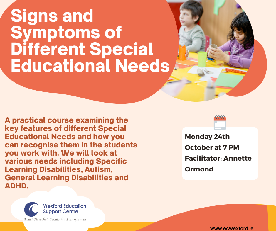 Signs and Symptoms of Different Special Educational Needs-Video ...