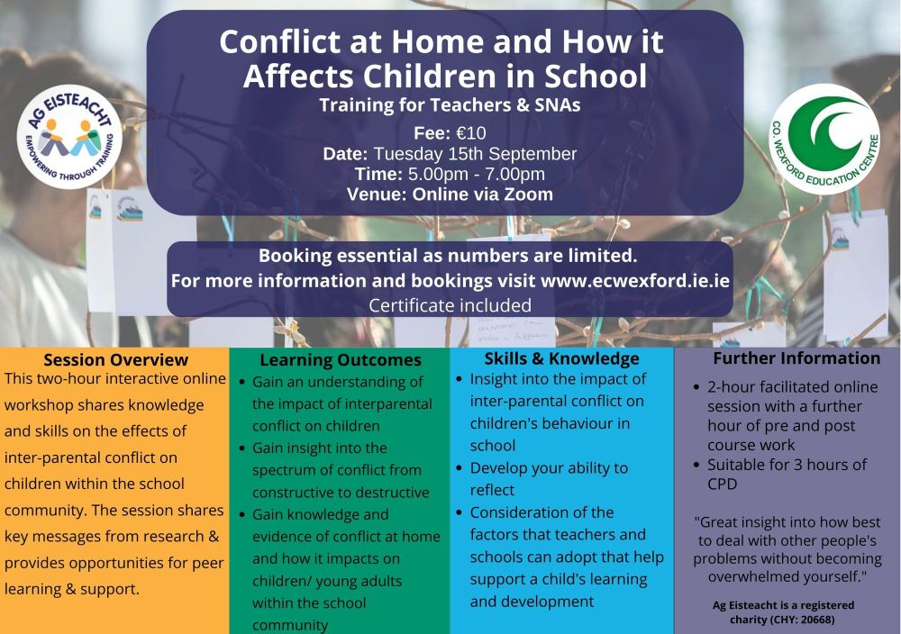 WEBINAR - Conflict at Home and how it Affects Children in School ...
