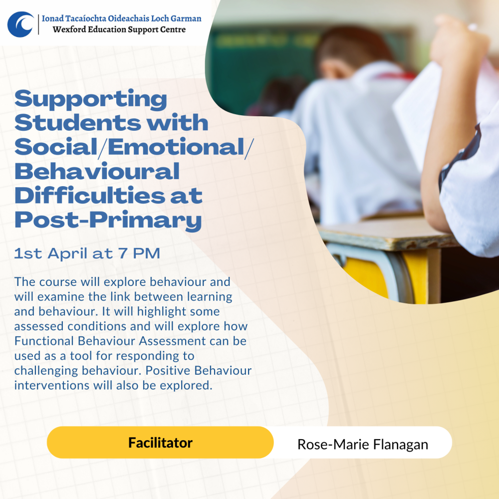 Supporting Students with Social/Emotional/Behavioural Difficulties at ...