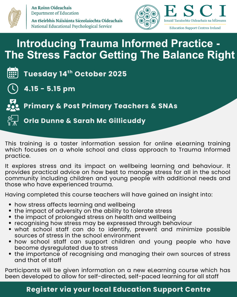 Introducing Trauma informed practice – the stress factor getting the ...