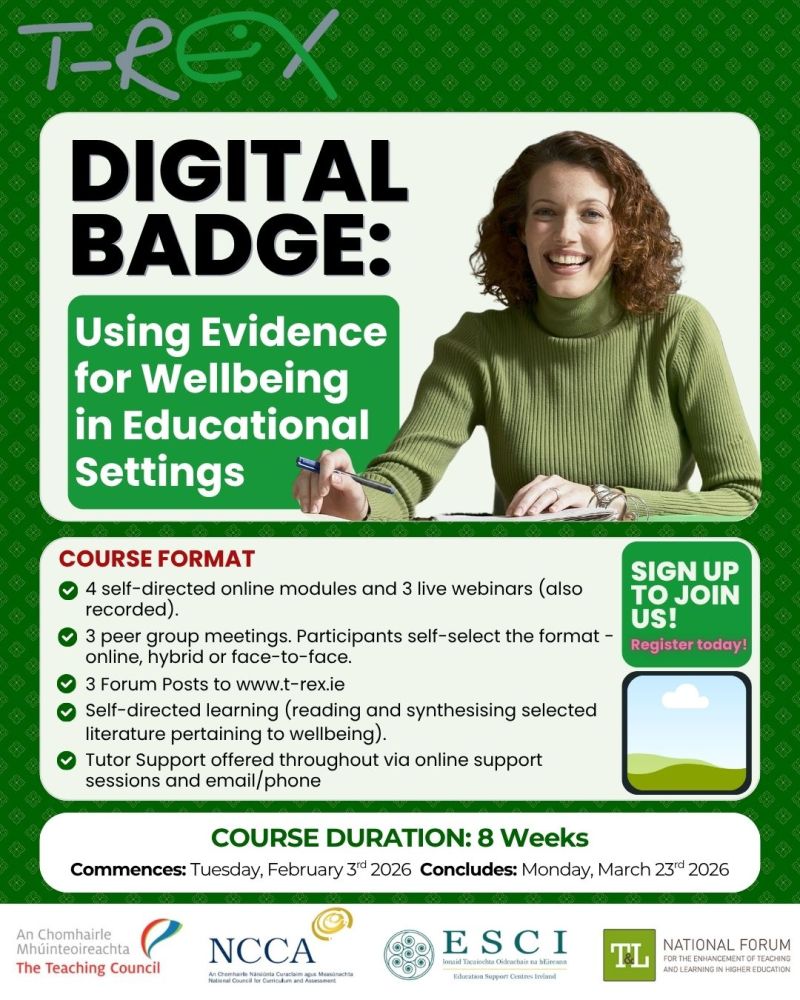 T-Rex Digital Badge - Using Evidence for Wellbeing in Educational ...