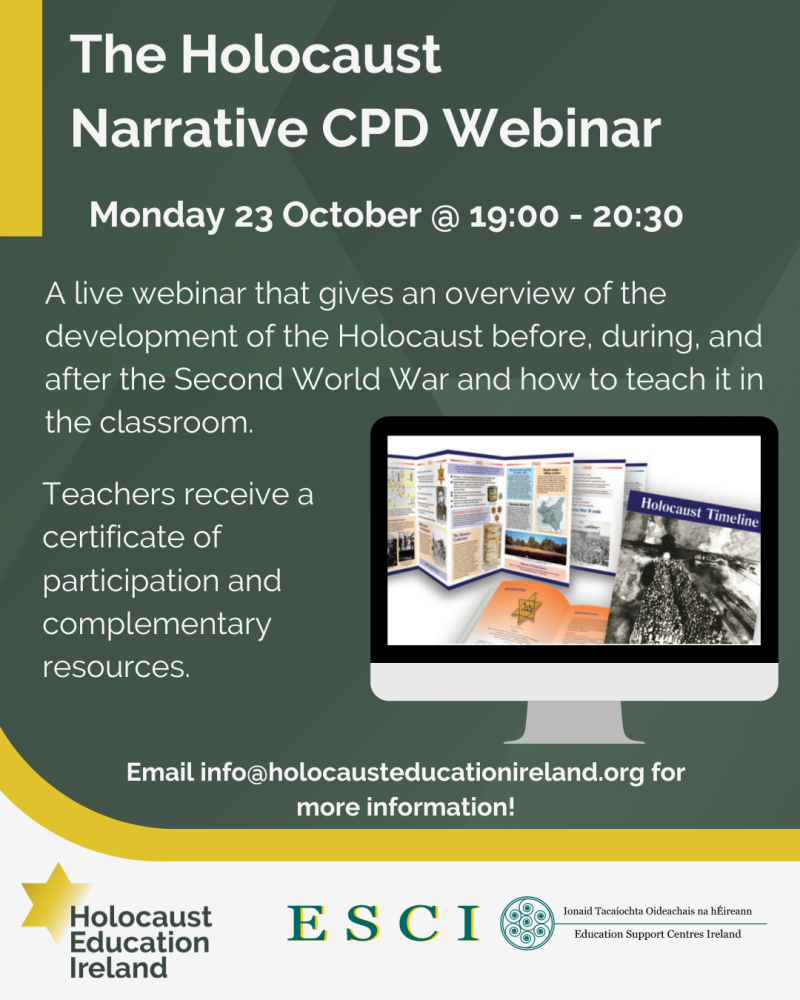 ESCI - The Holocaust Narrative CPD webinar-Post Primary - Welcome to ...