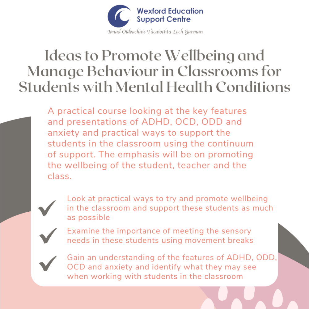 Ideas to Promote Wellbeing and Manage Behaviour in Classrooms for ...