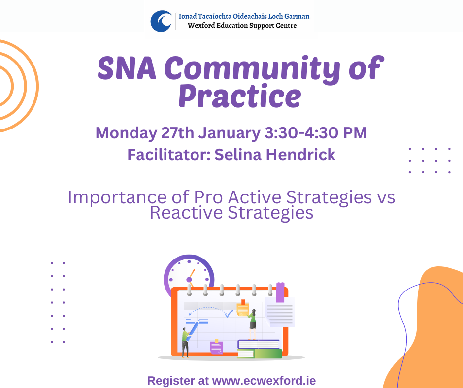 SNA Community of Practice - Importance of Pro Active Strategies vs ...