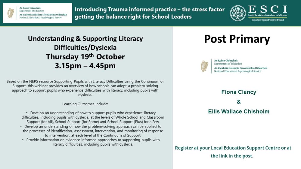 NEPS - Understanding & Supporting Literacy Difficulties/Dyslexia-Video ...