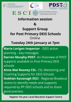 DEIS Post Primary Information session and Support Group-Post Primary ...